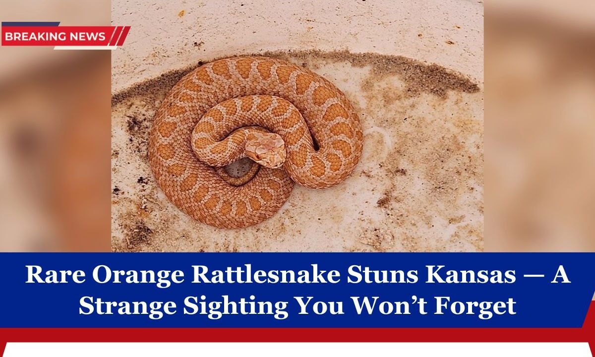 Rare Orange Rattlesnake Stuns Kansas — A Strange Sighting You Won’t Forget