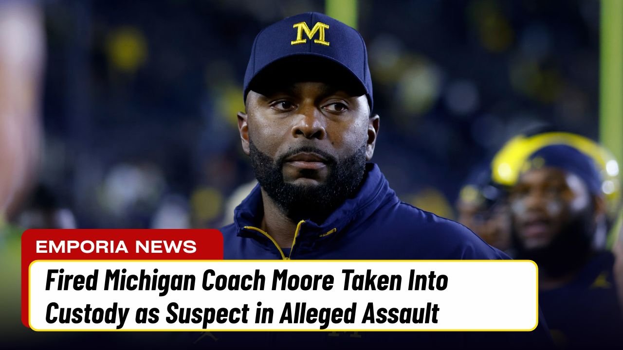 Fired Michigan Coach Moore Taken Into Custody as Suspect in Alleged Assault